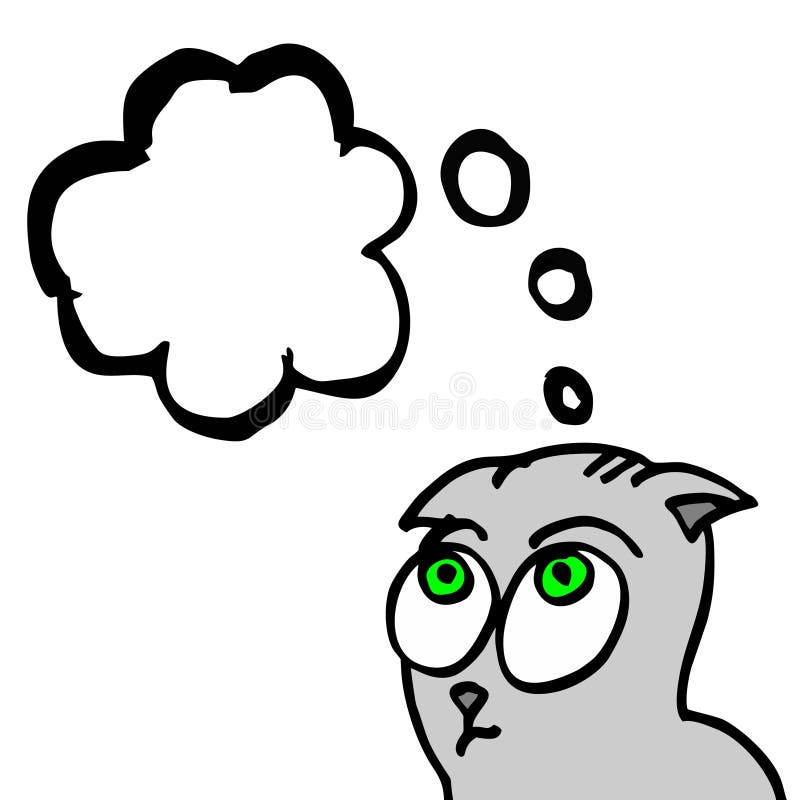 Funny thinking animal stock vector. Illustration of puppet - 257470509