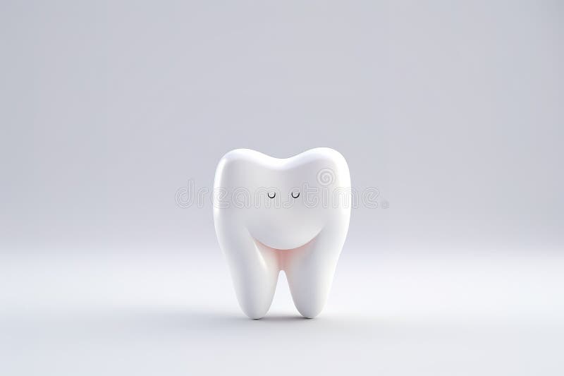 Funny tooth. Generative AI stock illustration. Illustration of mouth ...