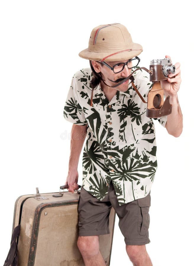 Funny tourist stock image. Image of activity, holiday - 27446933
