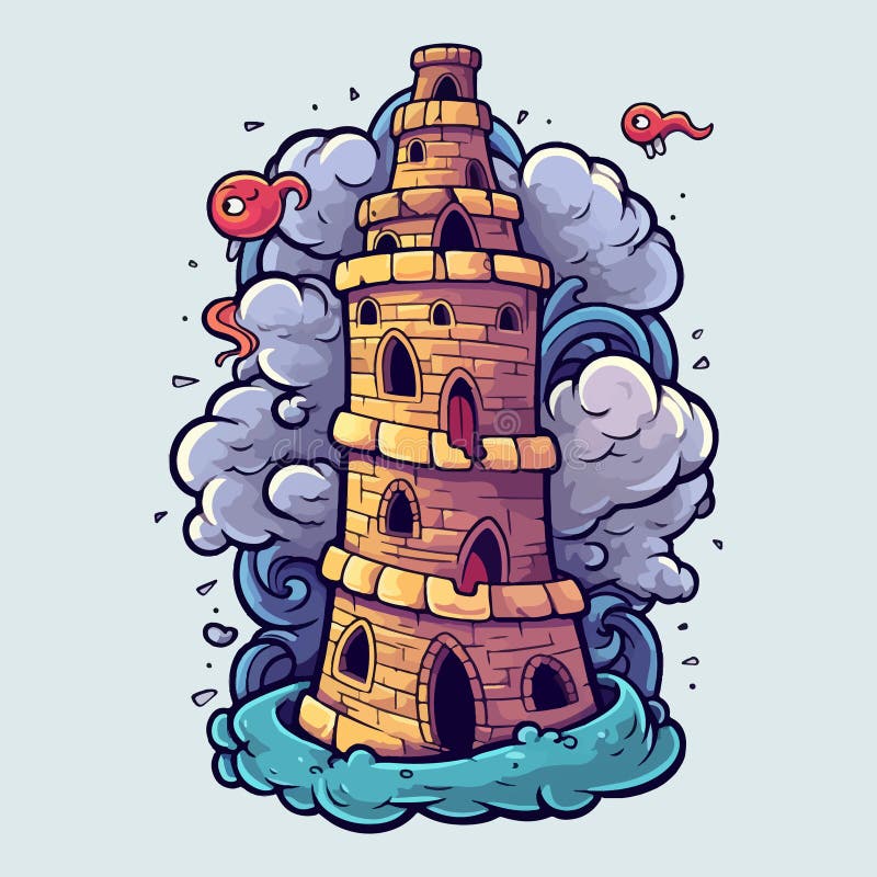 Funny Dog with Tower Wrapped Around Head. Generative AI Stock ...