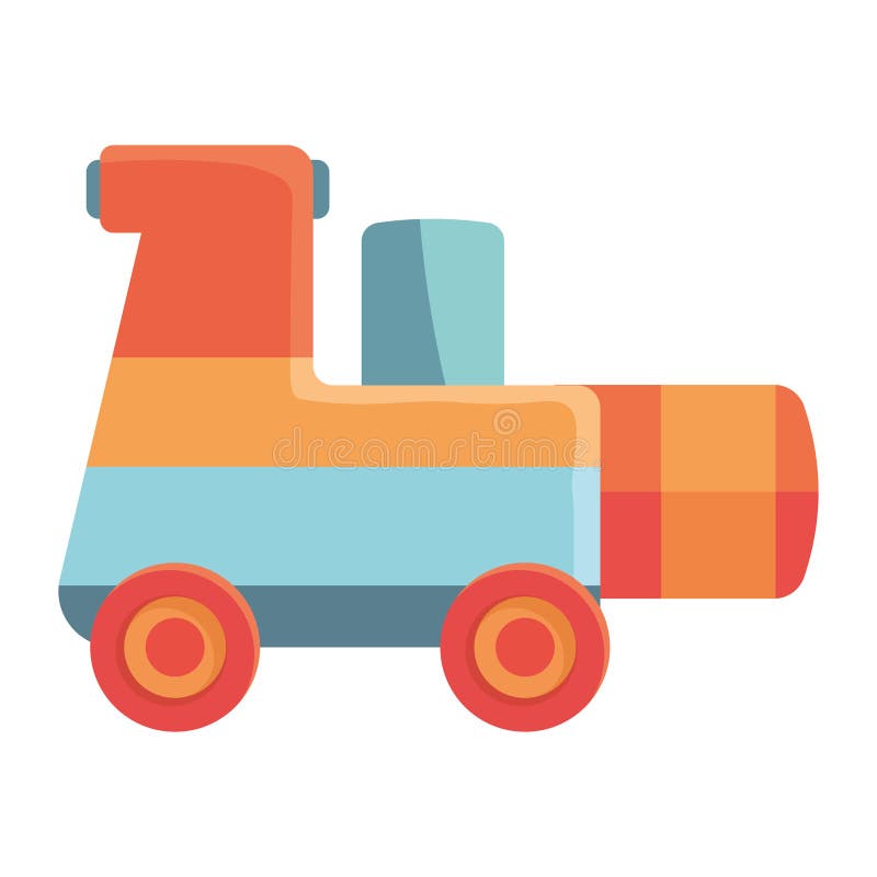 Funny Toy Small Car Icon Isolated Stock Vector - Illustration of ...