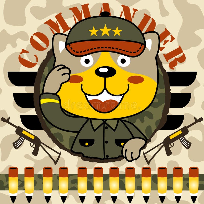 Funny Troops Cartoon Vector Stock Vector - Illustration of commando ...