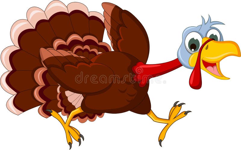 Animated Running Turkey