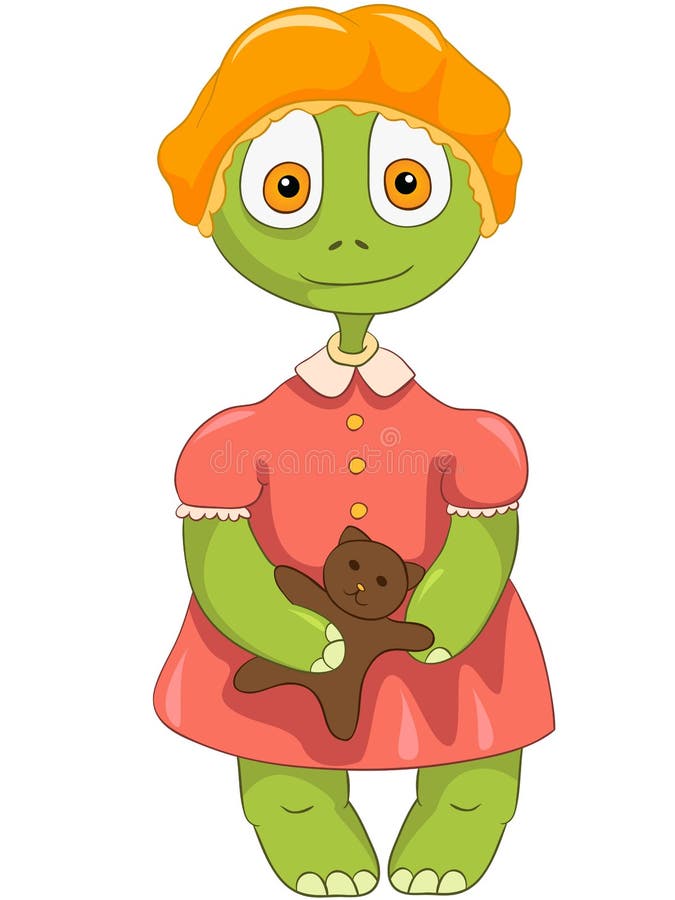 Cartoon Girl Turtle Stock Illustrations – 768 Cartoon Girl Turtle Stock ...