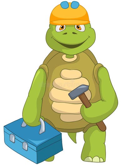 Construction Worker Turtle Stock Illustrations – 106 Construction ...