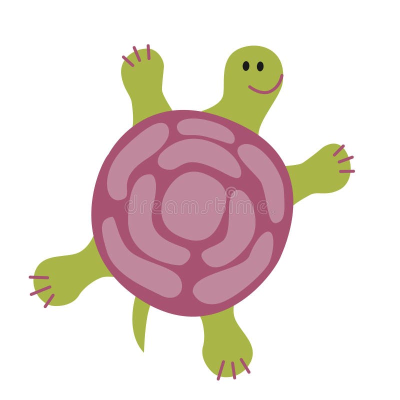 Funny turtle funny green stock vector. Illustration of drawing - 98871147