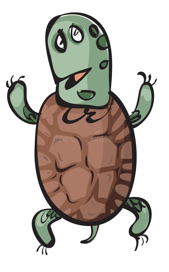 Funny turtle stock vector. Illustration of armor, merry - 57994767
