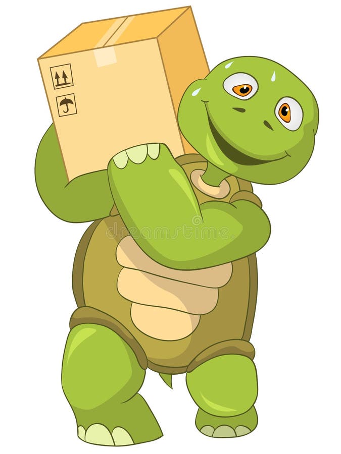 Funny turtle stock vector. Illustration of cheer, friendly - 22296261