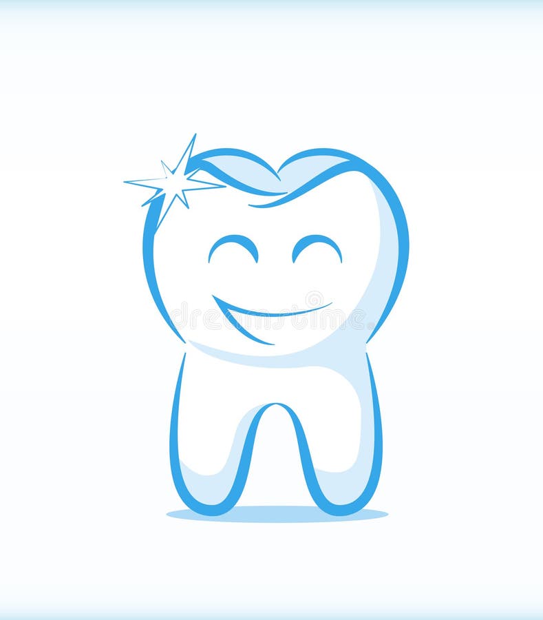 Vector Healthy Tooth Character Stock Vector - Illustration of cleaning ...