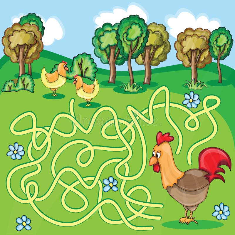 Chicken Maze Stock Illustrations – 331 Chicken Maze Stock Illustrations ...