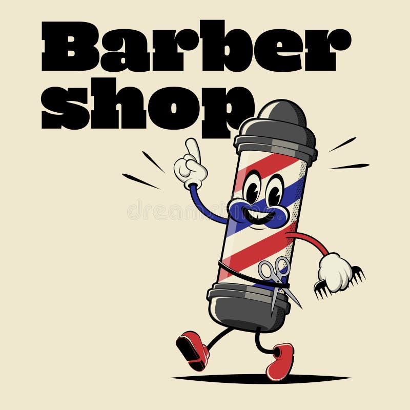 Barber Pole Cartoon Stock Illustrations – 316 Barber Pole Cartoon Stock ...