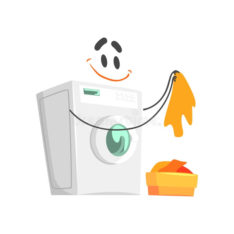 Funny Washing Powder, Laundry Detergent Character with Smiling Human ...