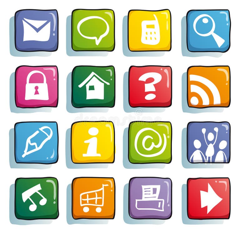 Website Buttons Cartoon Stock Illustrations – 3,684 Website Buttons ...