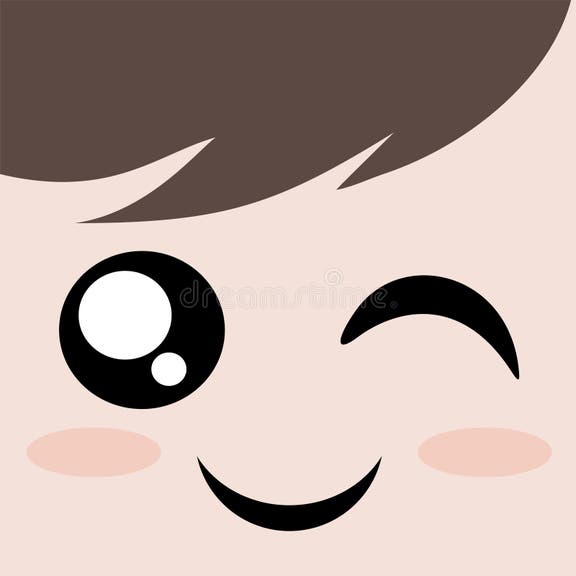 Funny wink expression stock vector. Illustration of wink - 86047655
