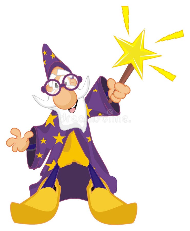 Wizard and flash stock illustration. Illustration of holiday - 163556150