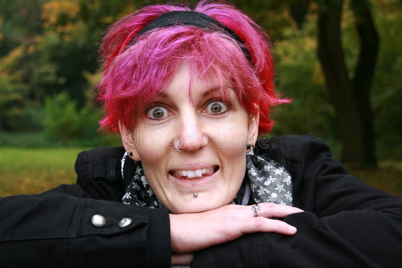 Funny woman stock image. Image of looking, gothic, pose - 7192087