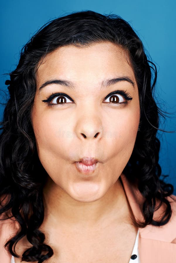 Funny woman face stock photo. Image of hilarious, closeup - 33713356