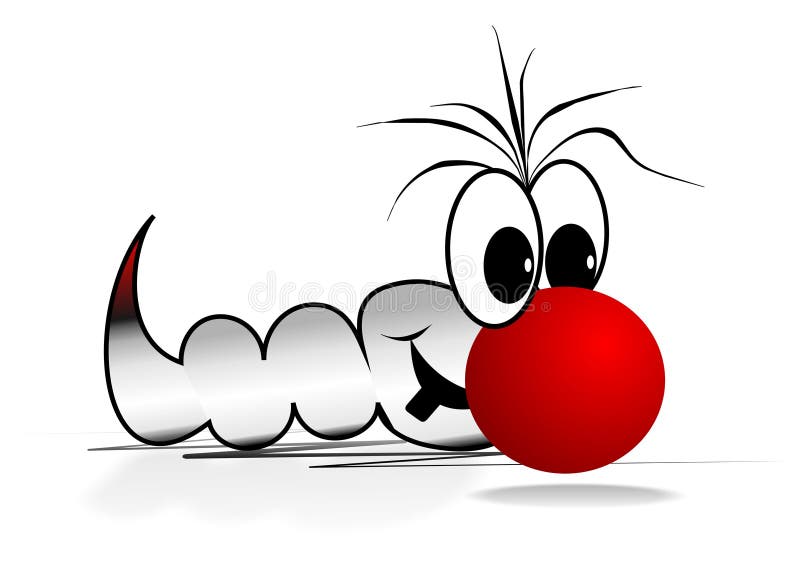 Funny Worm stock vector. Illustration of figure, character - 10188238