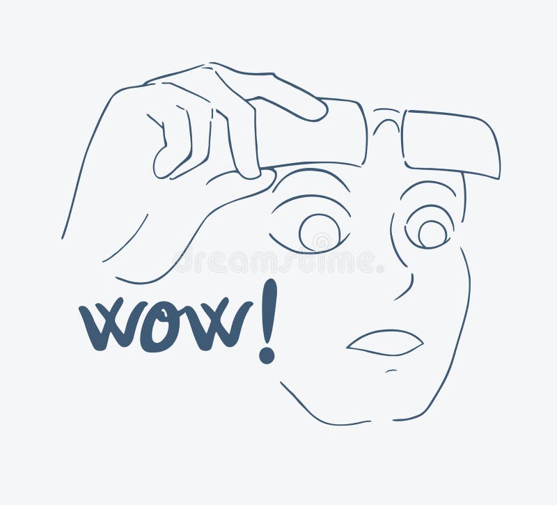 Funny wow message stock vector. Illustration of style - 115931605