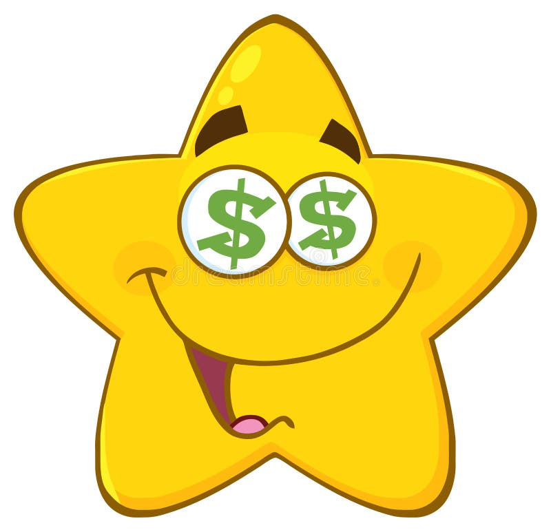 Smiling Star Cartoon Character with Santa Hat Stock Illustration ... Smiling Star Cartoon Character with Santa Hat Stock Illustration ...