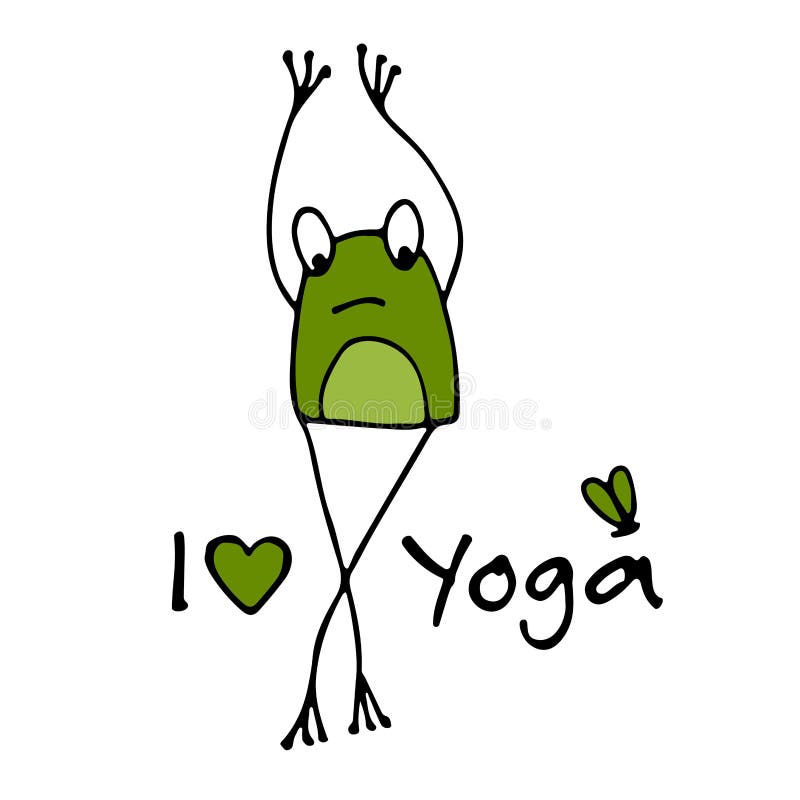 Frog Cartoon Yoga Stock Illustrations – 114 Frog Cartoon Yoga Stock ...