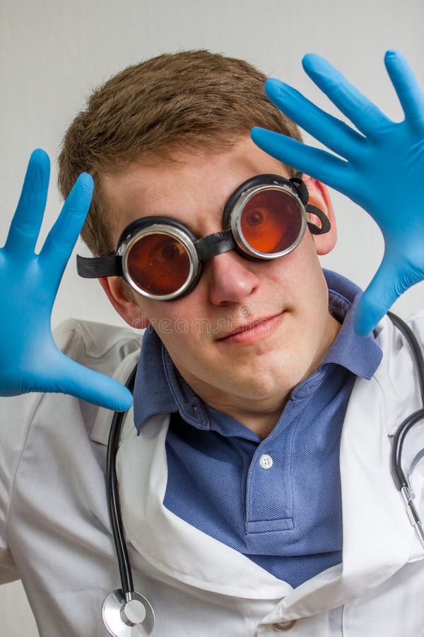 Funny young doctor stock photo. Image of hospital, employee - 40136390