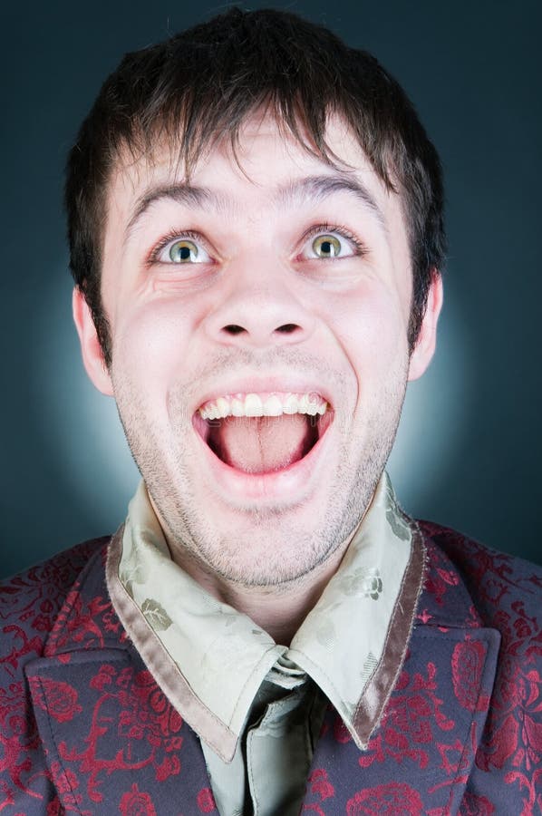 Funny young man stock image. Image of color, masculine - 8500327