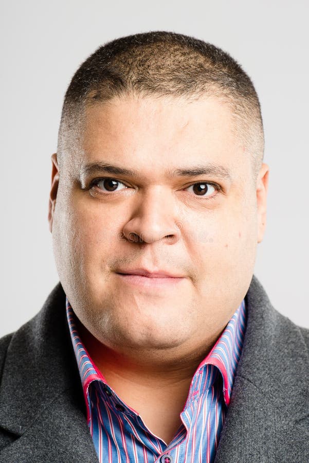 Serious Man Portrait Real People High Definition Grey Background Stock ...