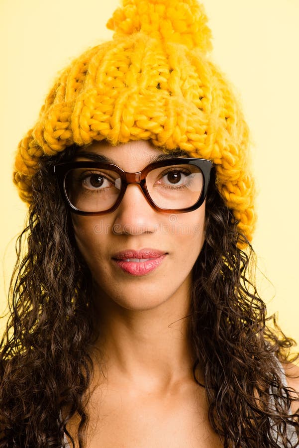 Serious Woman Portrait Real People High Definition Grey Background ...