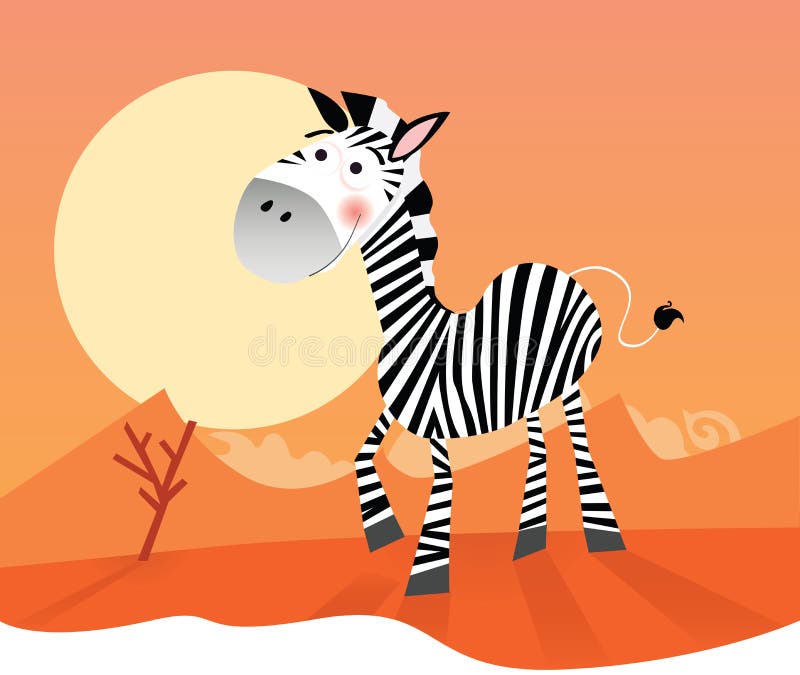 Laughing Zebra Cartoon