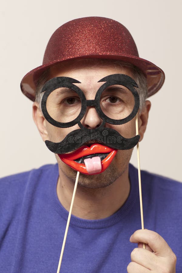 Funnyman stock image. Image of retro, celebration, mask - 52415403