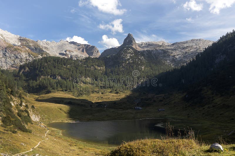 Funtensee Lake at Karlingerhaus, Berchtesgaden National Park Stock ...