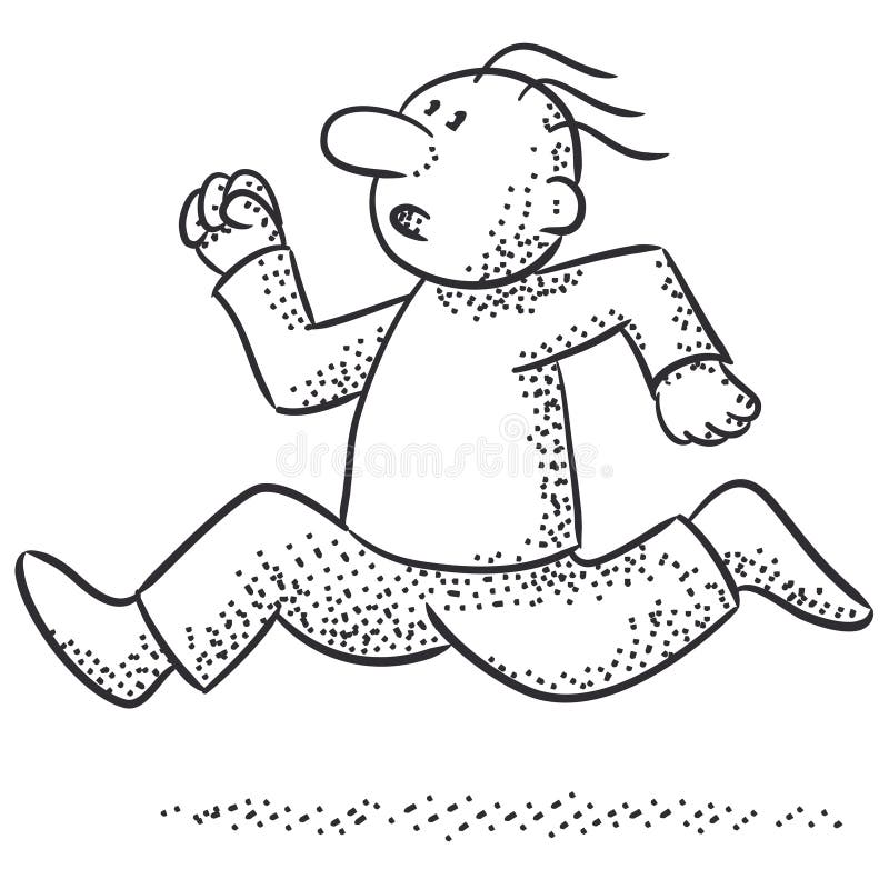 Persona Che Scappa Dall'orologio Dell'ora O Dalla Scadenza Dell ...