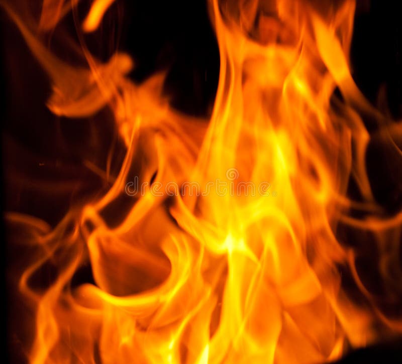 Fiamme Rosse Di Fuoco Dell'Inferno Fotografia Stock - Immagine di ...