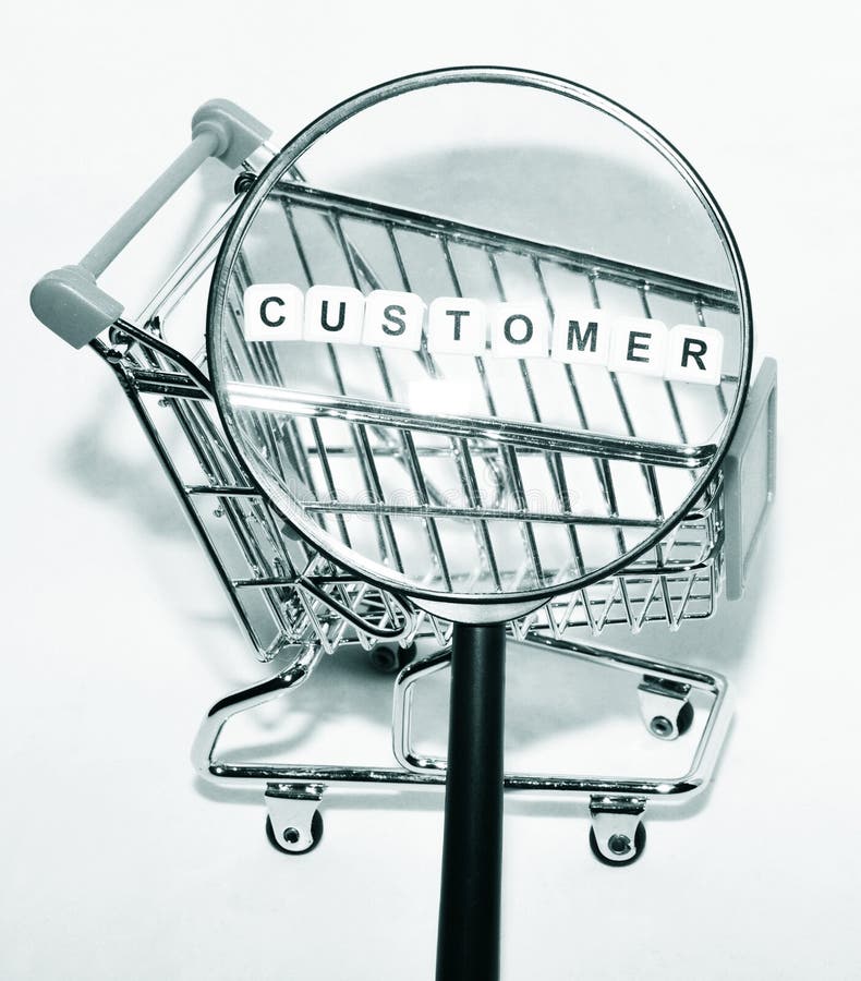 Concentrati sul cliente fotografia stock. Immagine di osservazione ...