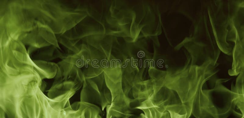 Fiamme Verdi Del Fuoco Su Un Fondo Bianco Immagine Stock - Immagine di ...