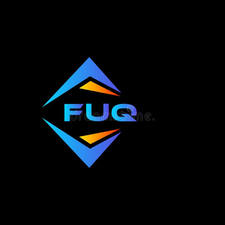 FUQ Abstract Technology Logo Design on Black Background. FUQ Creative ...
