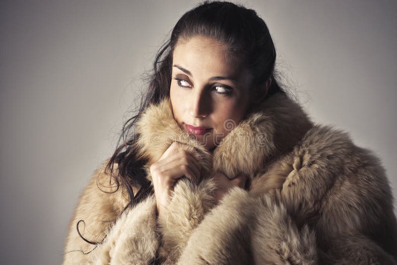 Fur stock photo. Image of dress, beautiful, clothes, portrait - 20905434