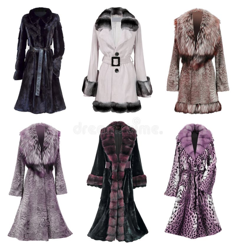 Fur coat collection stock image. Image of jacket, artistic - 17063187