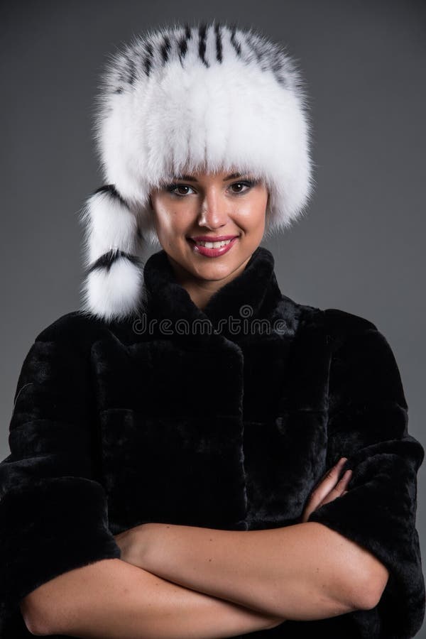 Fur collection stock photo. Image of beauty, flirt, model - 33223046