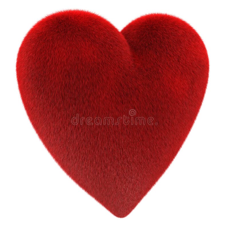 Fur Heart Clipping Path Included Stock Illustrations – 2 Fur Heart ...