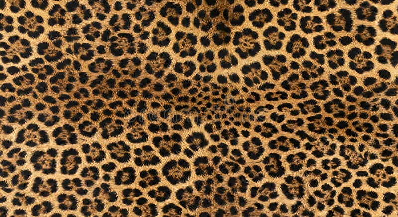 Fur Pattern Featuring Irregular Black Rosettes with Central Spots and ...