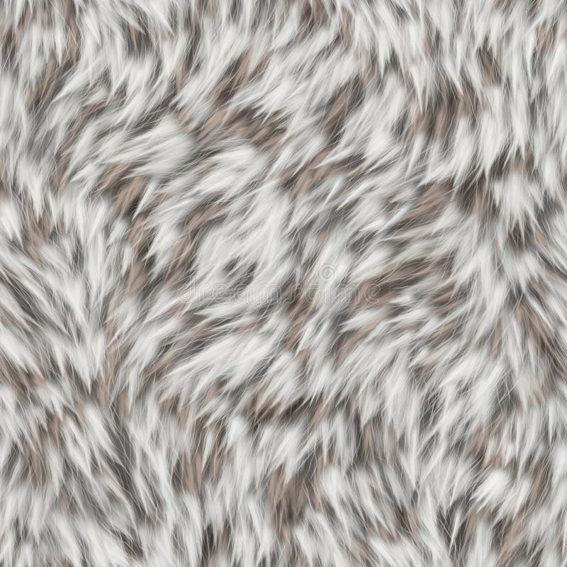 Fur Seamless Texture, Fabric, 3d Illustration Stock Illustration ...