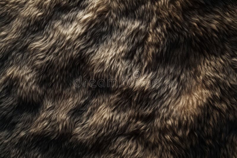 A Fur Textured Surface with Rough, Rugged Strands, Creating a Wild and ...