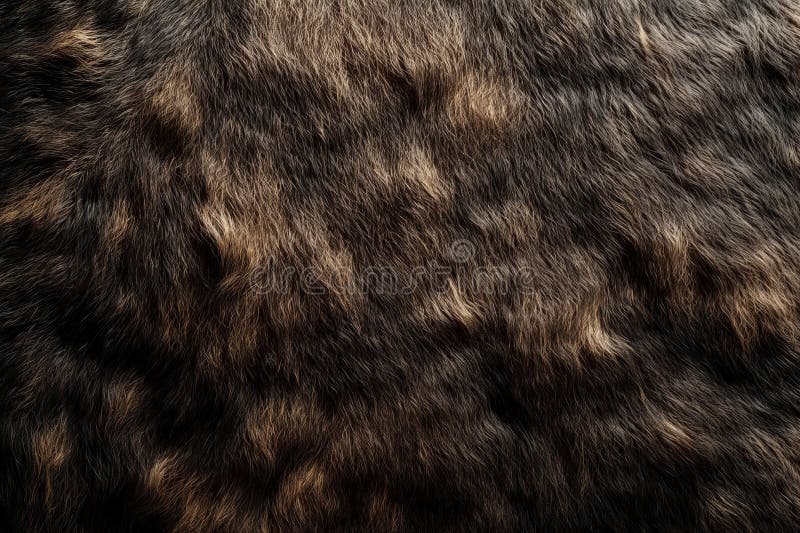 A Fur Textured Surface with Rough, Rugged Strands, Creating a Wild and ...