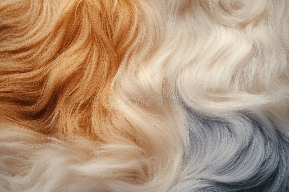A Fur Textured Surface with Soft, Flowing Strands, Featuring a Gradient ...