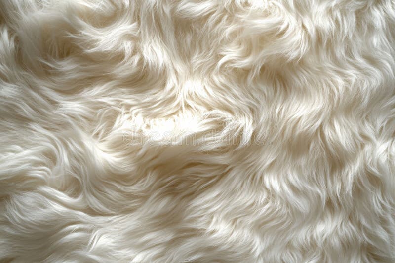 A Fur Textured Surface with Soft, Fluffy Strands, Gently Swaying in a ...