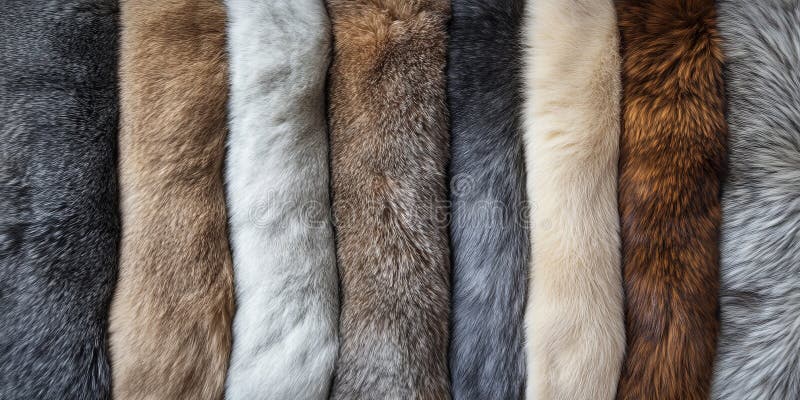 A Fur Textured Surface with Thick, Woolly Fur, Providing a Cozy and ...