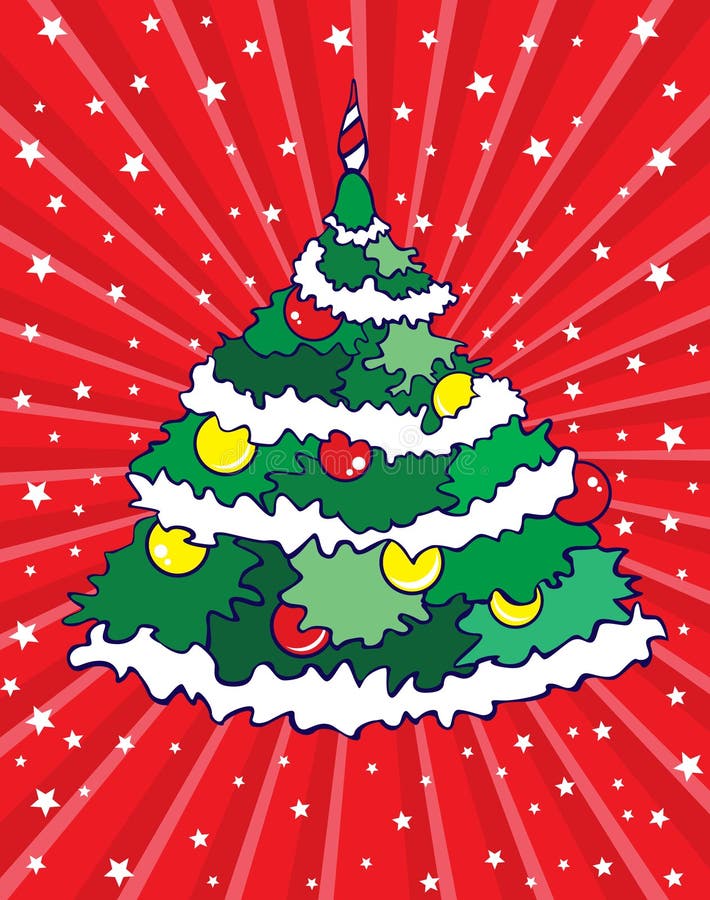 Fur-tree stock vector. Illustration of ornate, christmas - 12049352