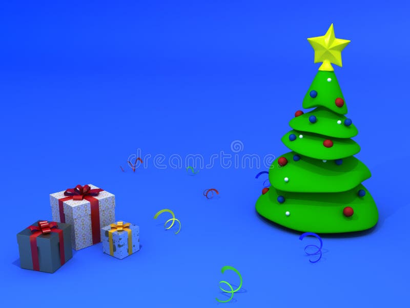 Fur-tree stock illustration. Illustration of render, cartoon - 12275297